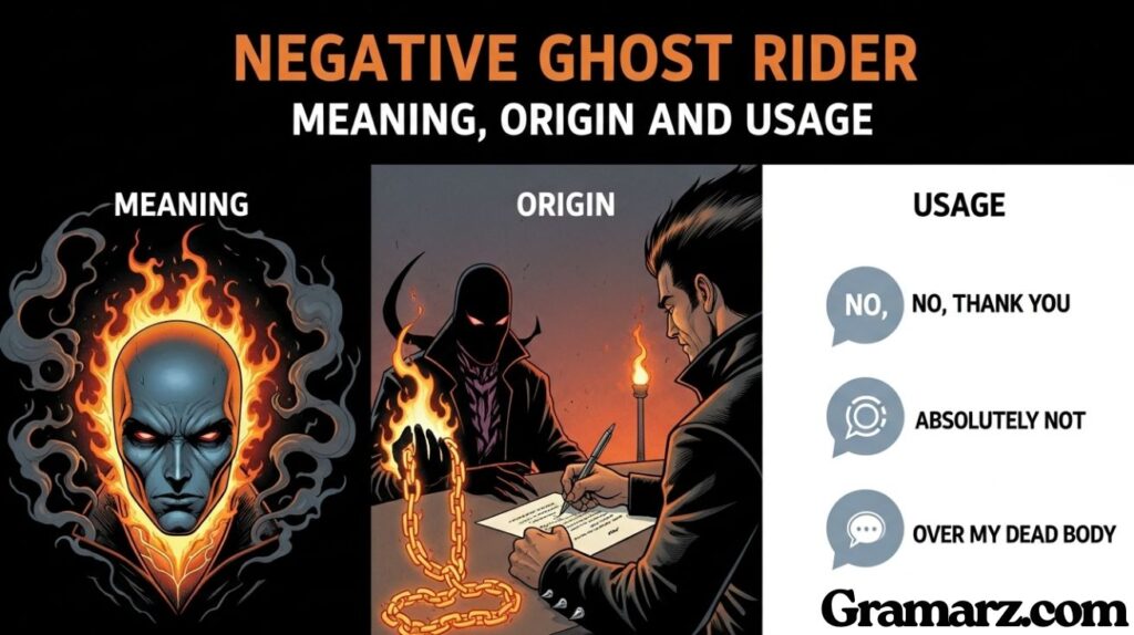 Negative Ghost Rider Meaning, Origin and Usage